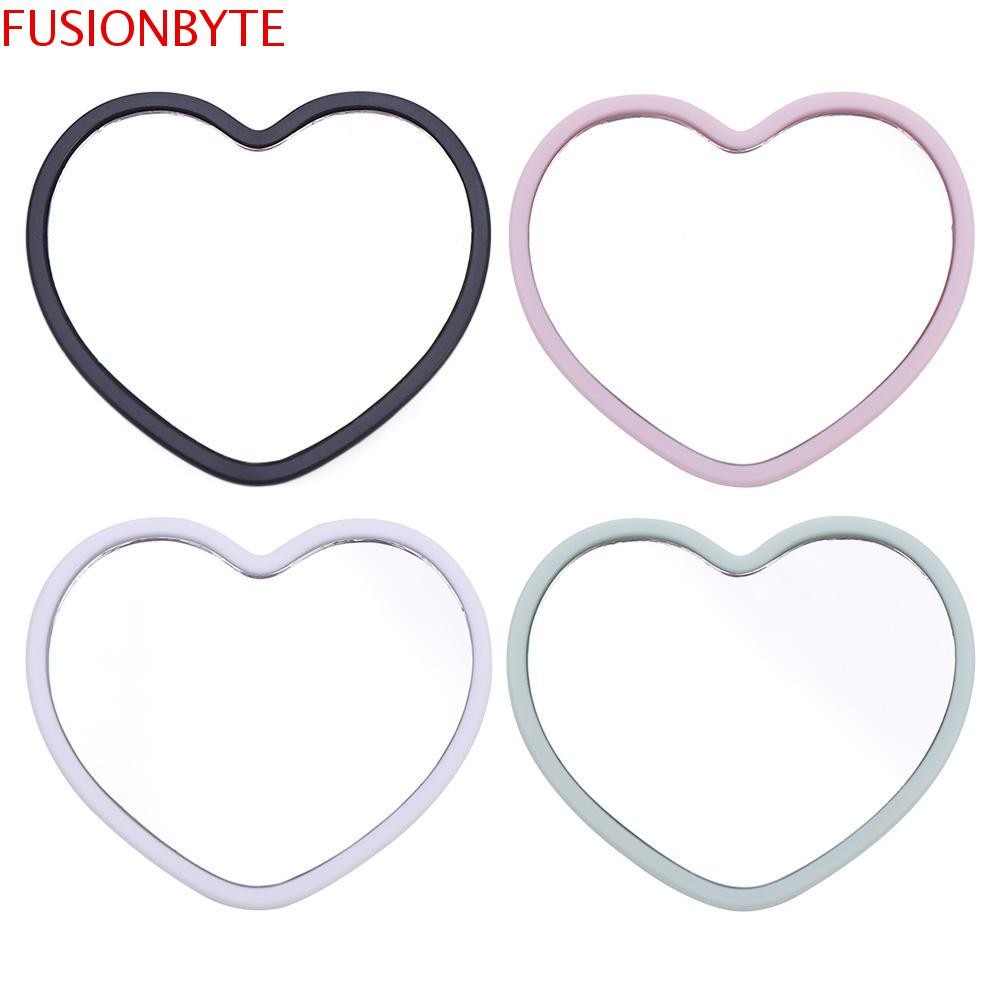 Fusionbyte กระจกรูปหัวใจ, กระจกมือถือความละเอียดสูง, กระจกแต่งหน้าความงามเล็กๆด้านเดียวที่ทัน ...