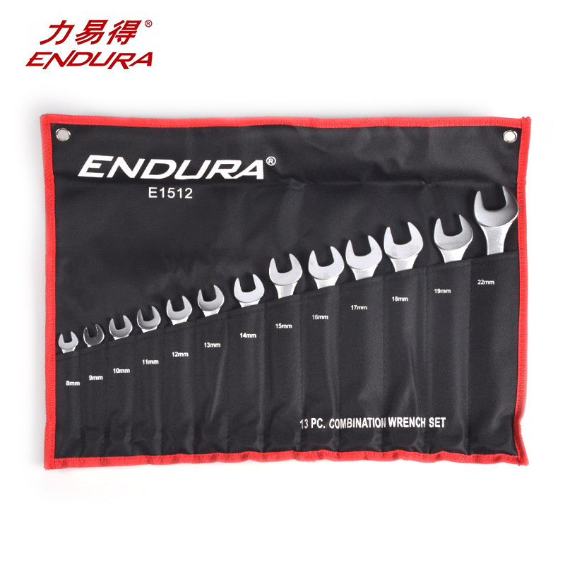 ชุดประแจสองใช้แบบริบ ENDURA E1512 13 ชิ้น ประแจวงล้อแบบเปิดสองทาง ประแจ ...