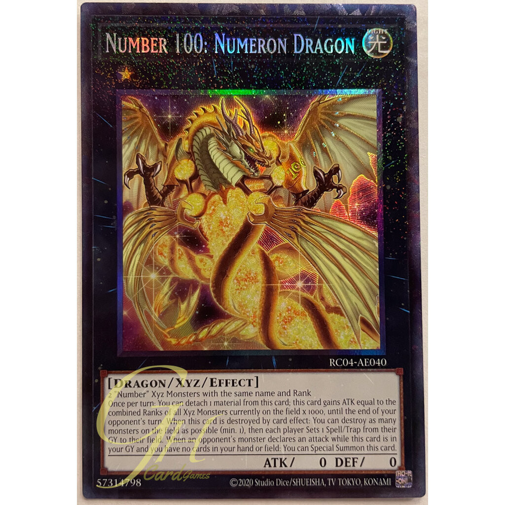 Yugioh [RC04-AE040] Number 100: Numeron Dragon (Collector's Rare) | Shopee Thailand