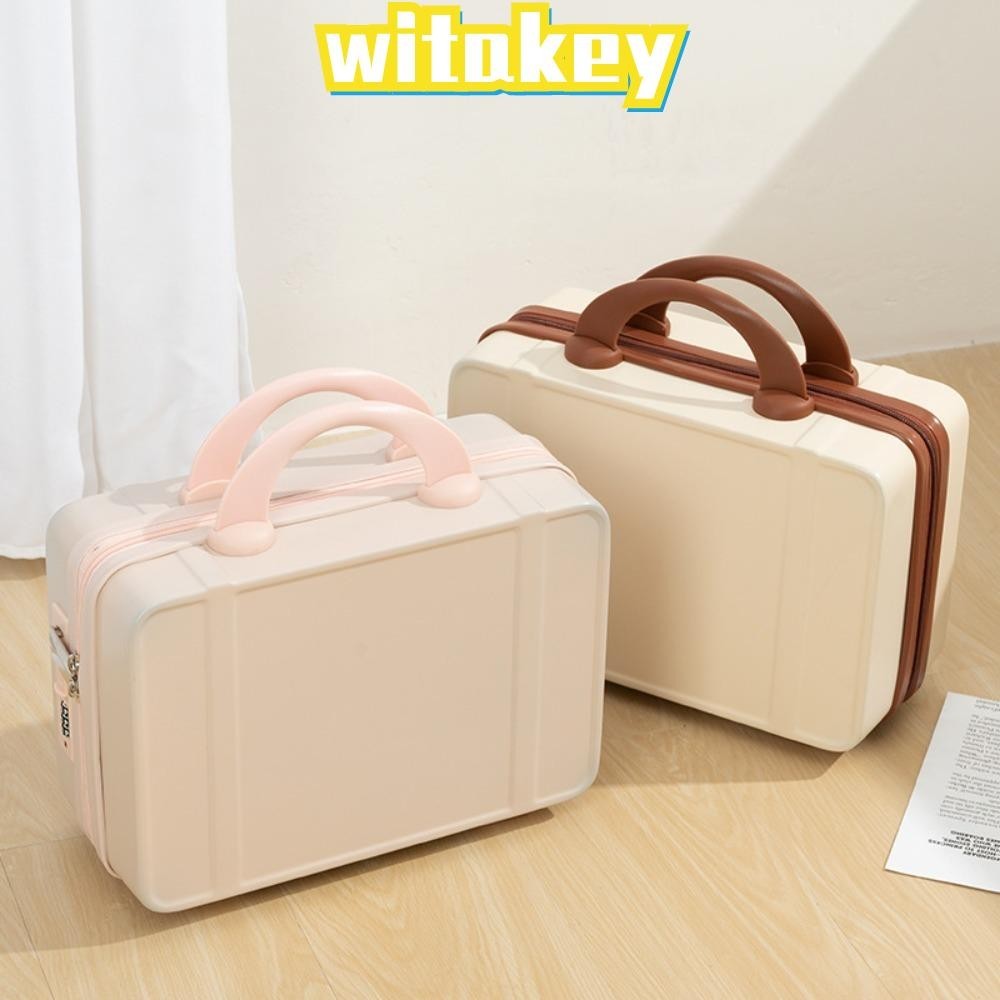 Witakey กระเป๋าเดินทาง ABS มีซิป 14 นิ้ว พร้อมตัวล็อก | Shopee Thailand