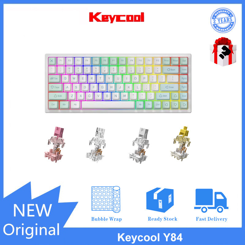 Y84 คีย์บอร์ดไร้สาย บลูทูธ 2.4G สามโหมด สําหรับเล่นเกม | Shopee Thailand