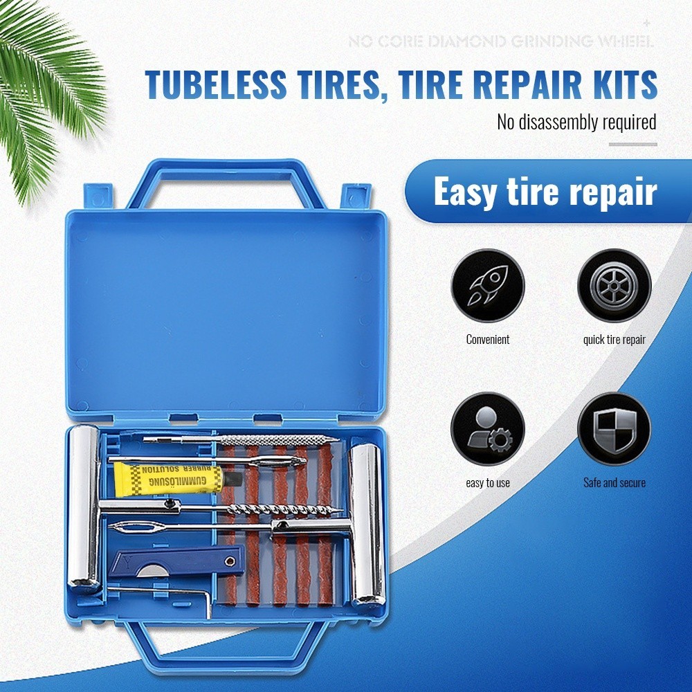 Tire Repair Tool Kit Automotive Automobile Car Tire Tyre Motorcycle ...
