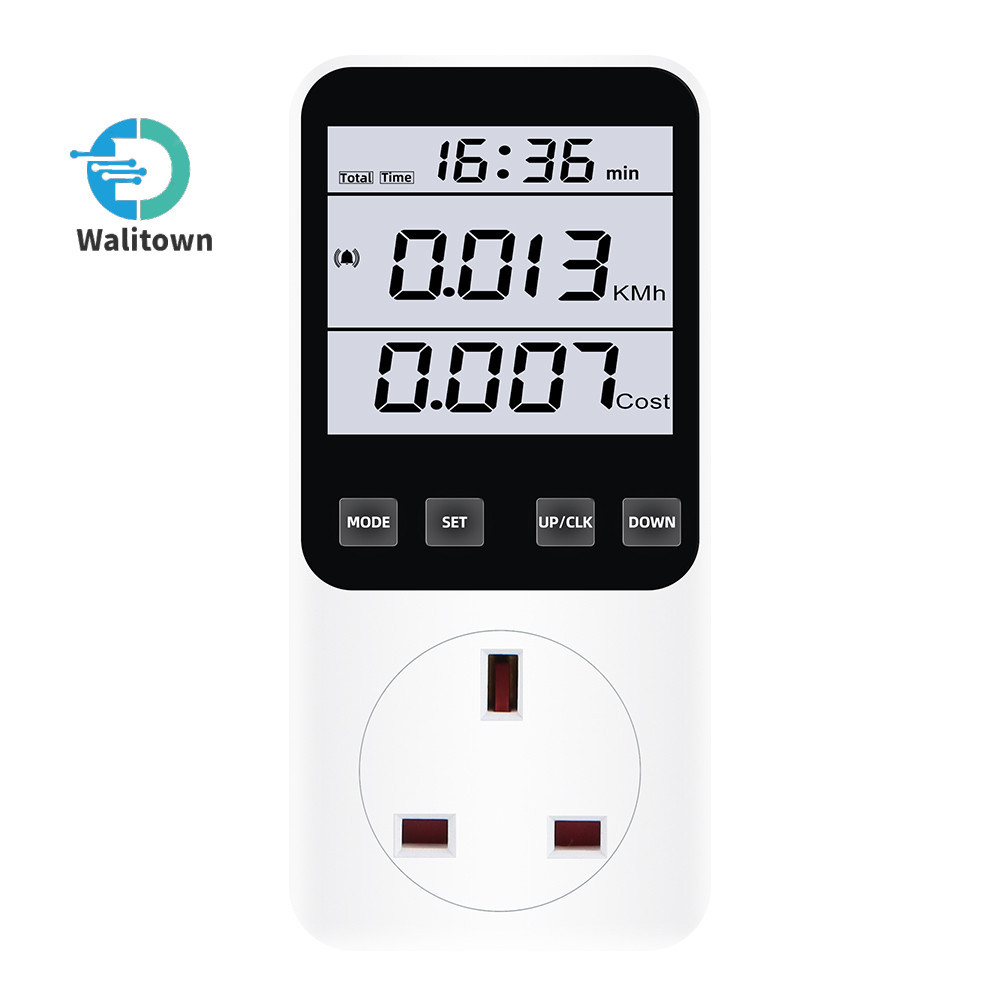 Ac 120V/230V Multi-Function Backlit หน้าจอขนาดใหญ่ Power Meter Power ...