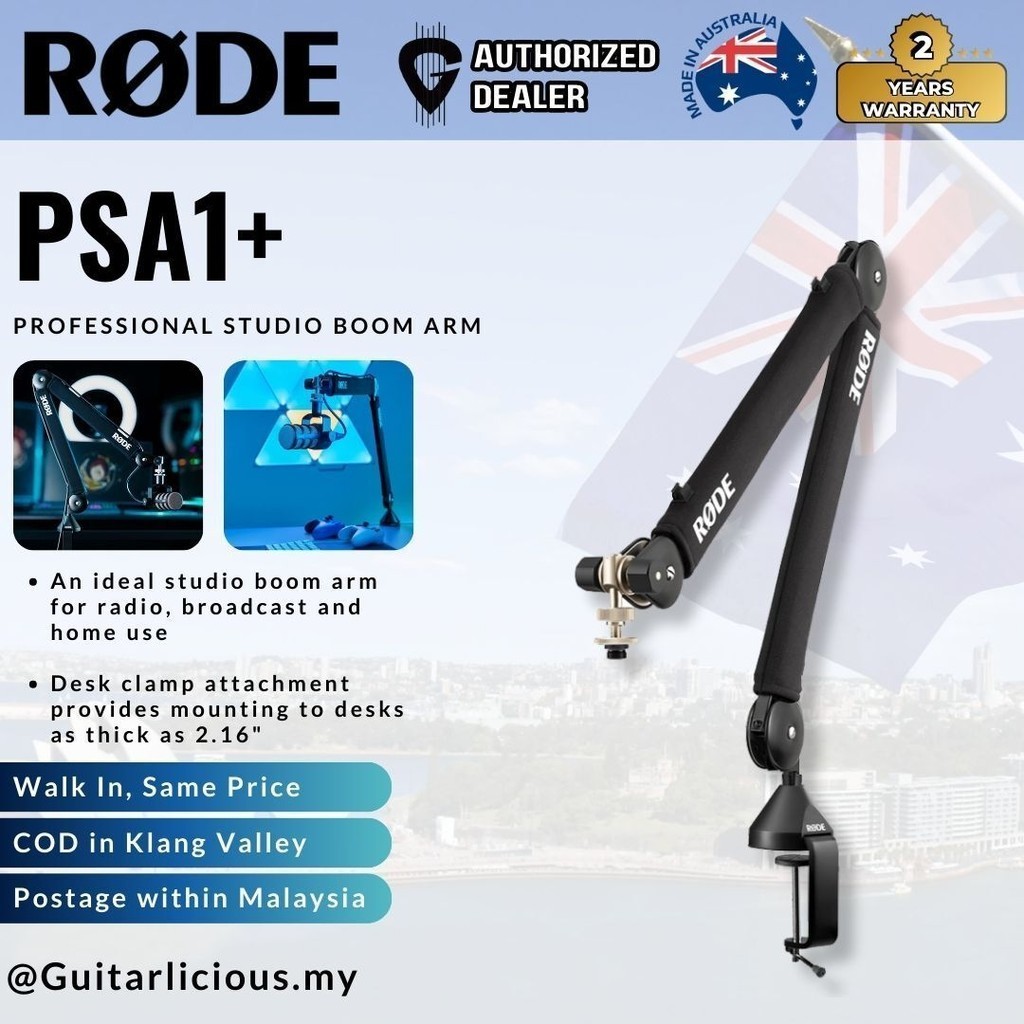 Rode PSA1+ แขนสตูดิโอมืออาชีพสําหรับวิทยุออกอากาศสตูดิโอและใช้ในบ้าน ...