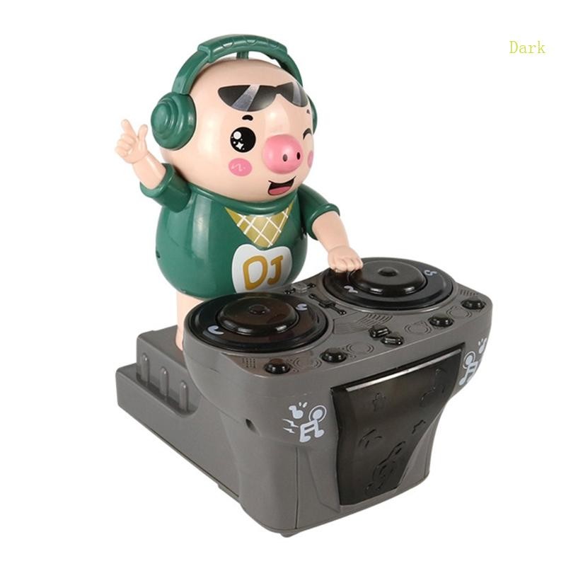 Dark Piggy DJ ของเล่นที่สามารถเคลื่อนย้ายอิเล็กทรอนิกส์พ่อแม่และลูกการ ...