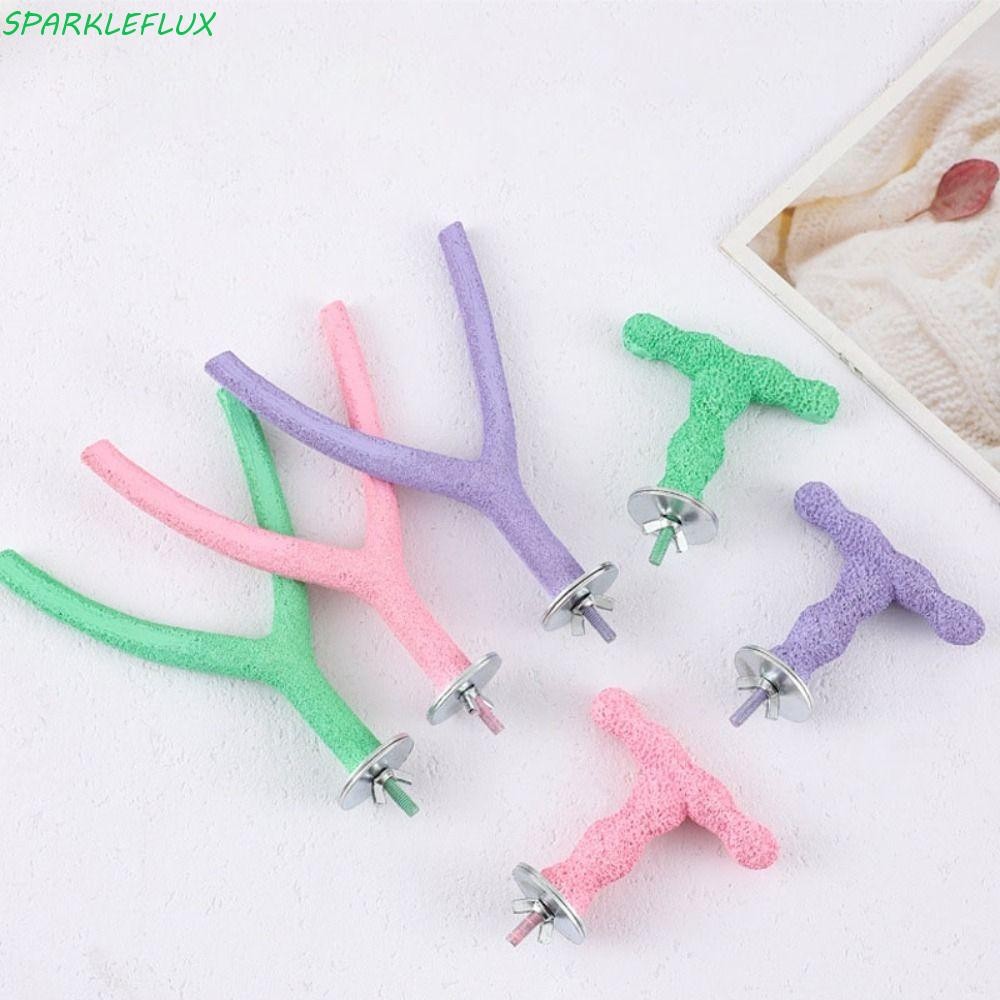 Sparklefx Bird Grinding Claw Stick,พื้นผิวหยาบเรซิ่นนกยืนPoles Stick ...