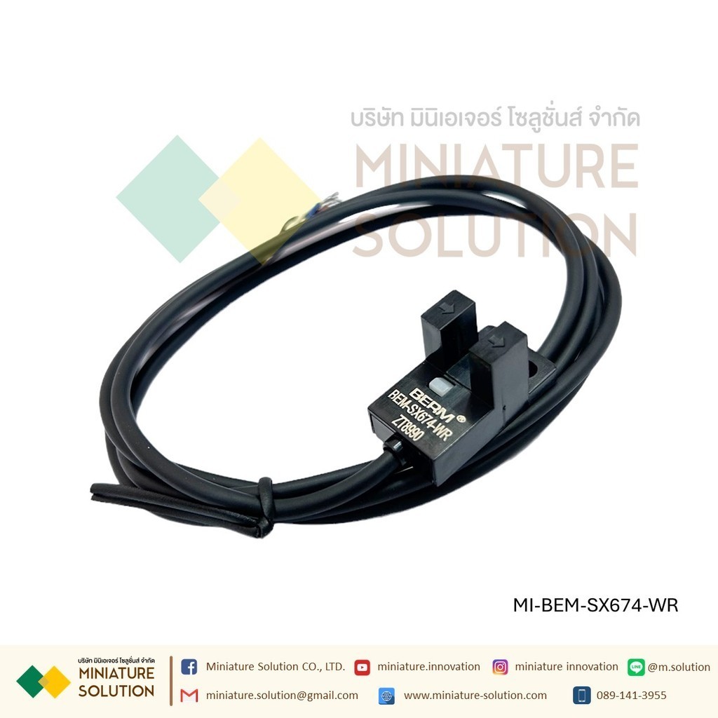 BEM-SX674-WR เซนเซอร์ก้ามปู Through Beam Photoelectric Sensor, Fork ...