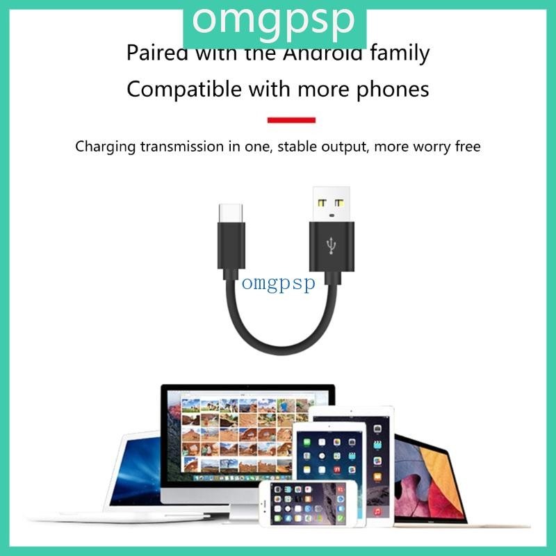Omg สายชาร์จ USB เป็น Type-C 480Mbps ขนาดพกพา ชาร์จเร็ว สําหรับแท็บเล็ต ...