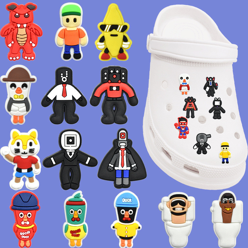 เข็มกลัด ลายการ์ตูน Jbits สําหรับรองเท้า Crocs Skibidi Toilet | Shopee Thailand