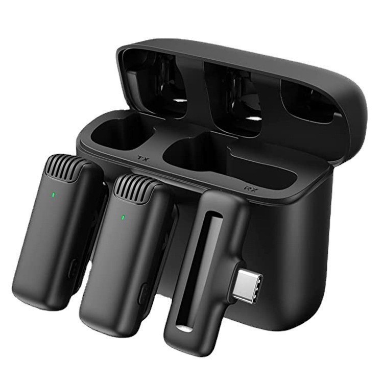 ไมโครโฟน Wireless J11/J13 ดิจิตอล ไร้สาย ลดเสียงรบกวน บันทึกสัมภาษณ์สด พร้อมกล่องชาร์จ ไมค์อัด ...