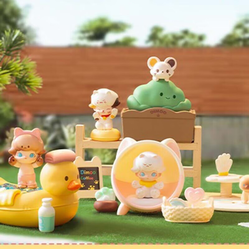 P POP MART DIMOO DIMOO Cat Cat Paradise Series รูป Props ของเล่นของขวัญ ...