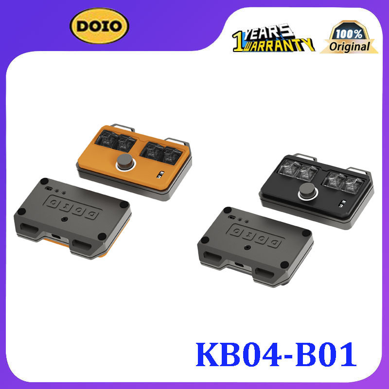 Doio KB04-B01 คีย์บอร์ดไร้สาย บลูทูธ 4 คีย์ อะลูมิเนียมอัลลอย โหมดคู่ | Shopee Thailand