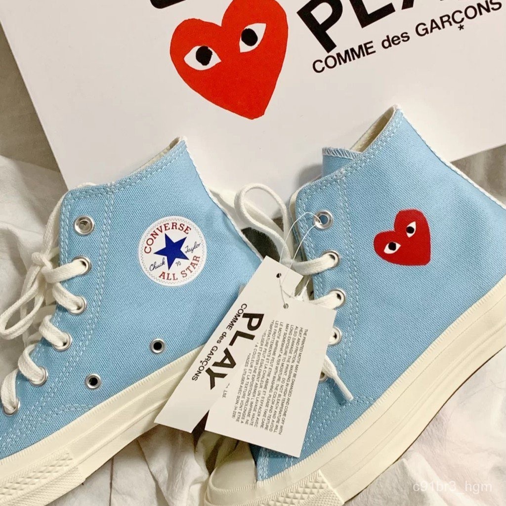 แผ่น Cdg play x converse 1970s rei kawakubo love heart candy สหภาพยุโรป ...