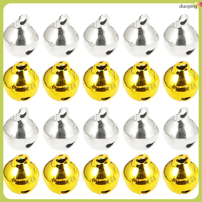 200 ชิ้น Jingle Bells พวงกุญแจจี้ Bells หัตถกรรมสัตว์เลี้ยง Bells ...