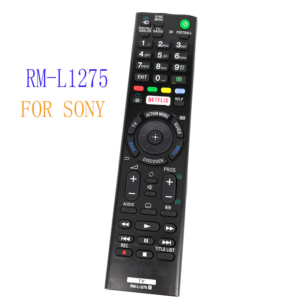 Universal Most Bravia TV RM-L1275 รีโมทคอนโทรลสําหรับ Sony TV Netflix RMT-TX100D RMT-TX100E RMT ...