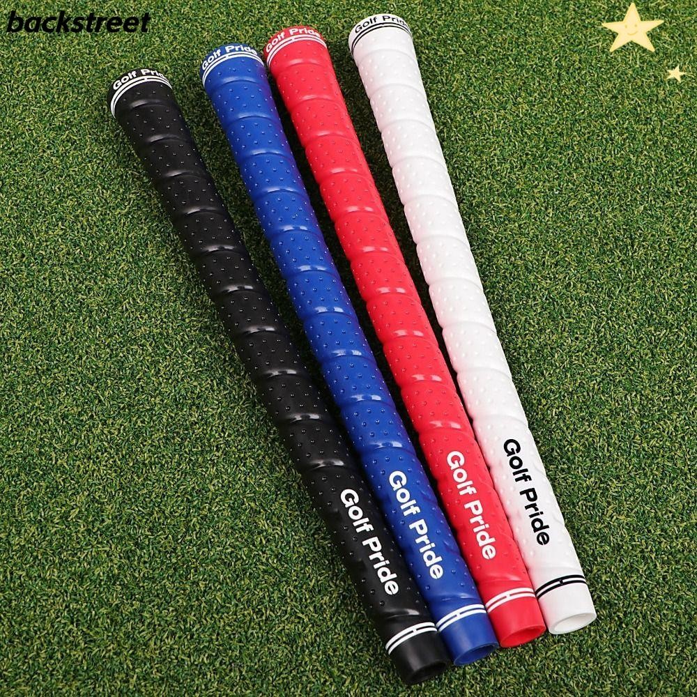Backstagereat Golf Club Grip, Wooden Poles Iron Bars Golf Grip, Rubber ...