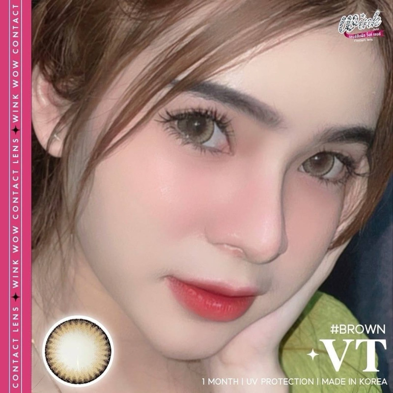 คอนแทคเลนส์ wink vt ขนาดกลาง | Shopee Thailand