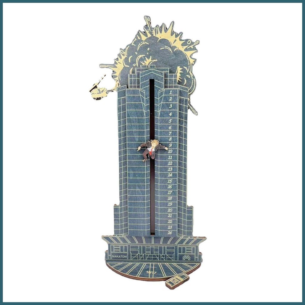 ปฏิทินตั้งโต๊ะ แบบแข็ง นับถอยหลัง พร้อมปฏิทิน Hans Gruber Falling Off ...