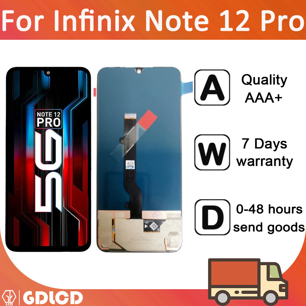 อะไหล่หน้าจอสัมผัส LCD พร้อมกรอบ สําหรับ Infinix Note 12 Pro 5G X671B ...