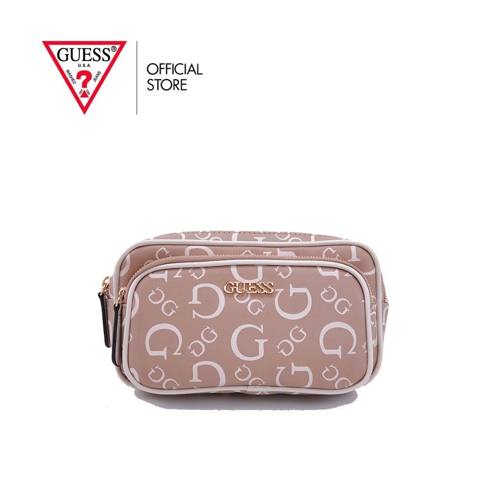 GUESS กระเป๋าสะพายผู้หญิง รุ่น AG893281 HILDUR MINI BELT BAG สีเบจ ...