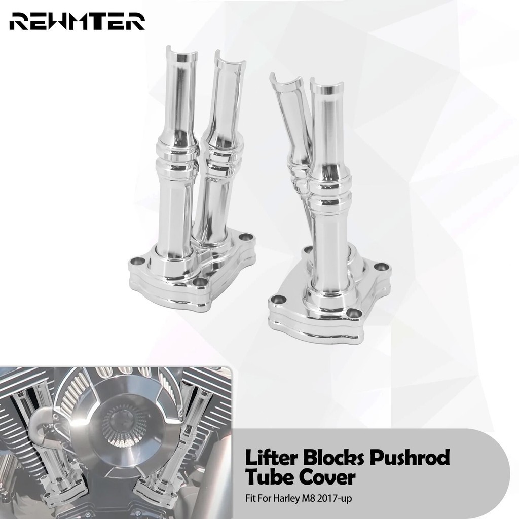 RE Motorcycle Engine Lifter Blocks Pushrod Tube Cover For Harley ...