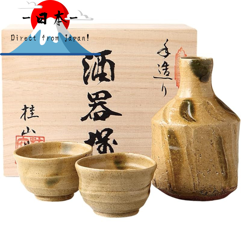 [Direct from Japan] Ale-net Sake Set W6.8×D6.8×H4.8cm Katsuyama ...