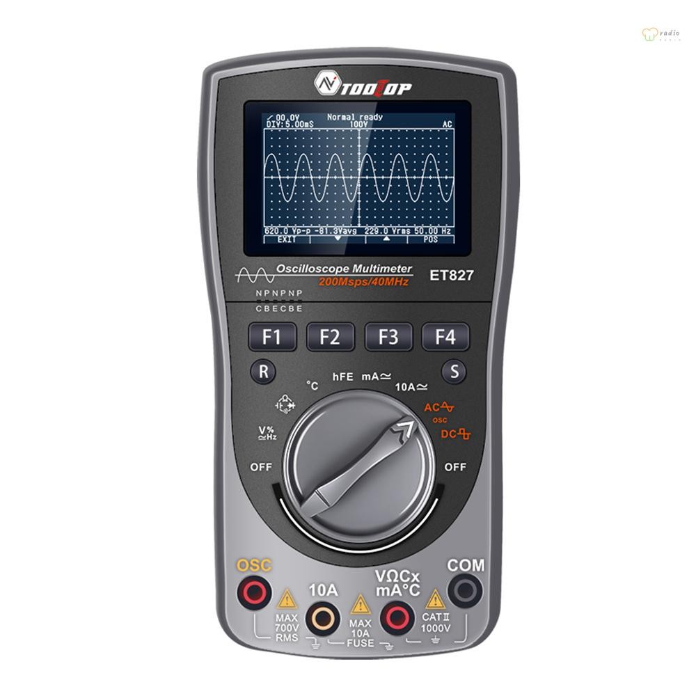 2in1 Oscilloscope มัลติมิเตอร์ดิจิตอลจอแสดงผล LCD มือถือ Oscope Meter ...