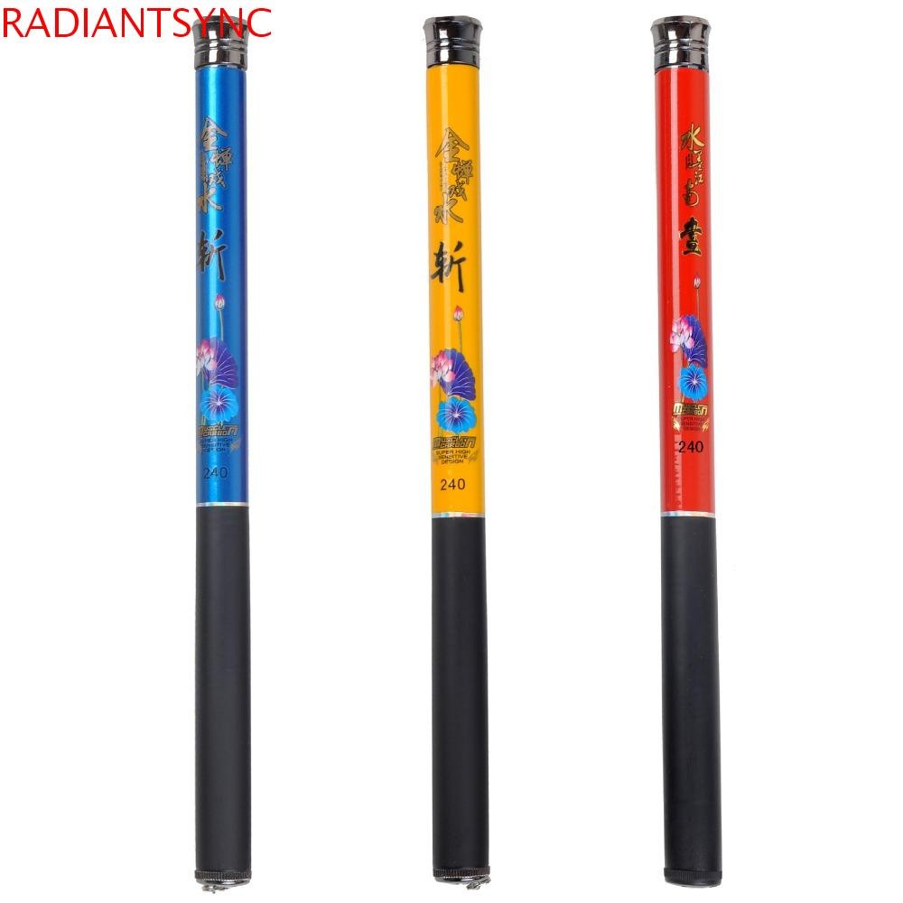 Radiantsync Mini Ultralight Fishing Rod, ไฟเบอร์กลาส Blue Telescopic Fishing Rod, Travel สี ...