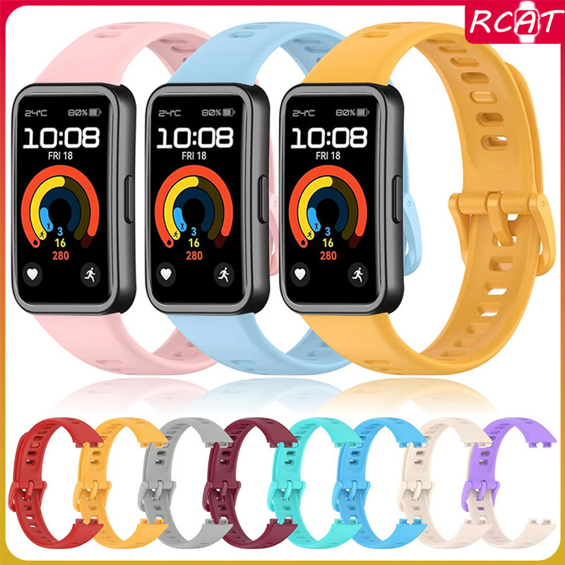สายซิลิโคนนุ่ม for Huawei Band 9 8 NFC สายรัดยางปรับระดับได้ for Smartwatch Huawei Band 8 9 กำไล ...