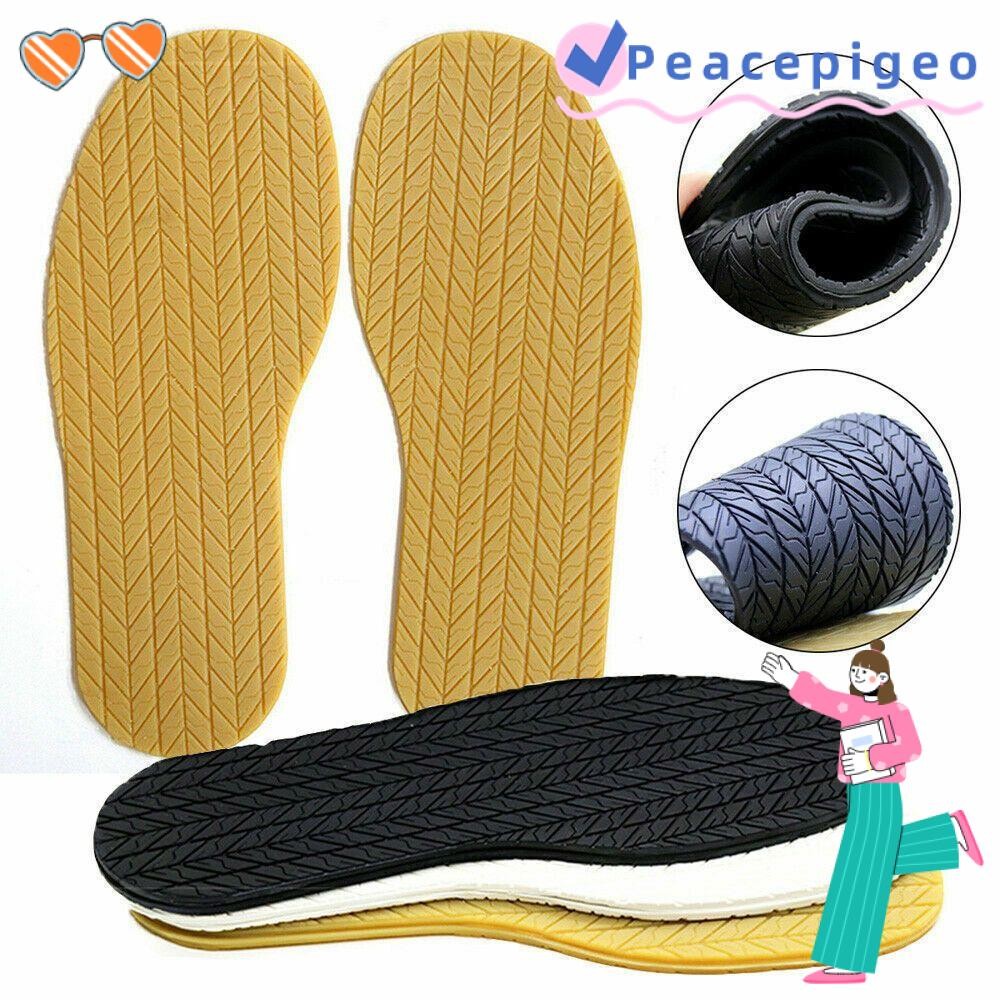 Peacepigeo แผ่นยางแต่เพียงผู้เดียว DIY พื้นรองเท้ากันลื่นแบบหนา | Shopee Thailand
