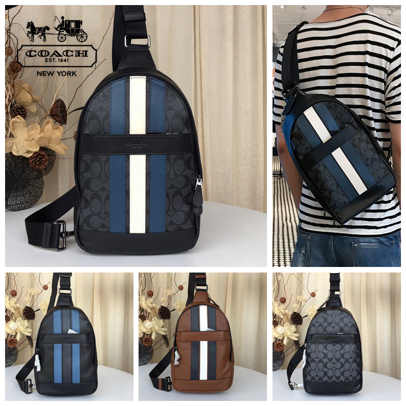 Charles Pack in Signature Canvas 26067 39942 ผู้ชาย ลายทาง กระเป๋าสะพาย ...