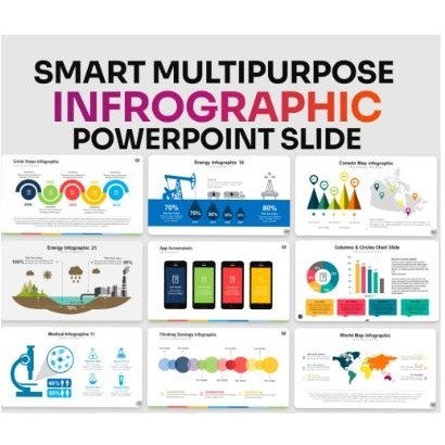 600 Multipurpose Infographic PowerPoint Slides: The Ultimate ...