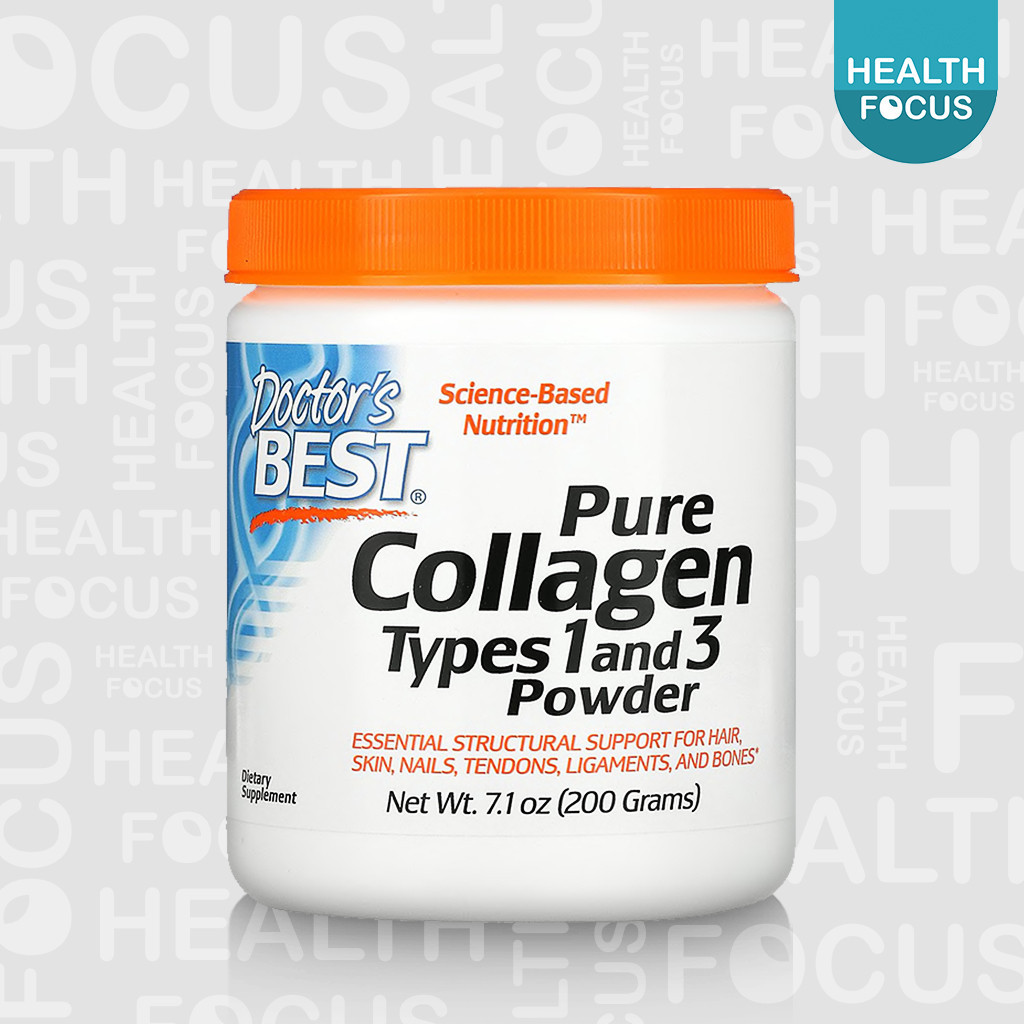 [พร้อมส่ง] Doctor's Best Pure Collagen Types 1 & 3 Powder 200 g (7.1 Oz ...