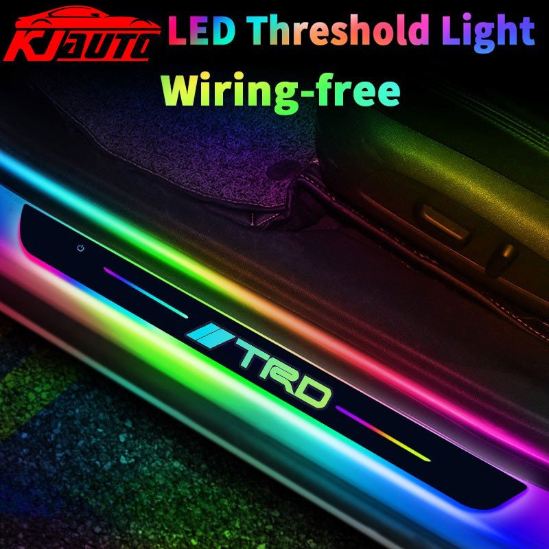 Toyota TRD แถบไฟไดนามิก LED 7 สี ไม่มีสายไฟ USB สําหรับ Vios Raize Wigo ...