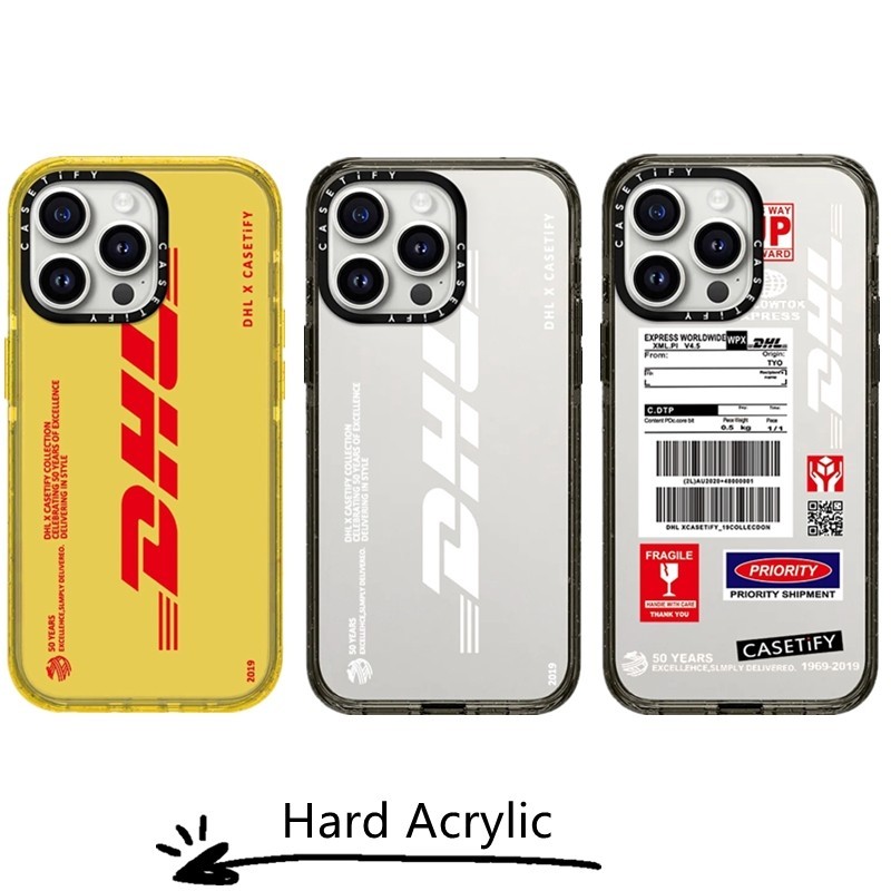 CASETI DHL Label Stickers Hard Case For iPhone 15 14 Plus 11 12 13 Pro ...