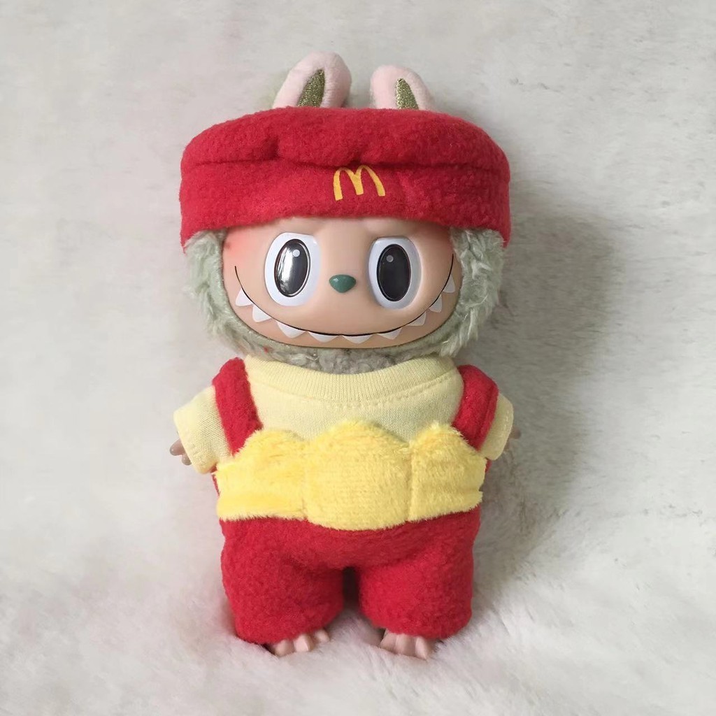 Labubu macaron ชุด，Labubu จี้เสื้อผ้าไวนิล แบบเปลี่ยน สําหรับตุ๊กตา ...