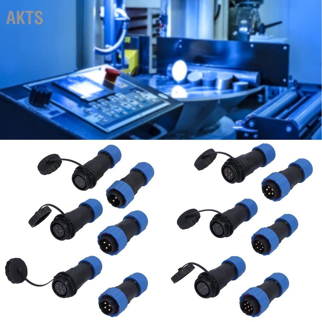 AKTS ปลั๊กเสียบการบิน IP68 กันน้ำ Connector ชายหญิง Butt Terminal 380V ...