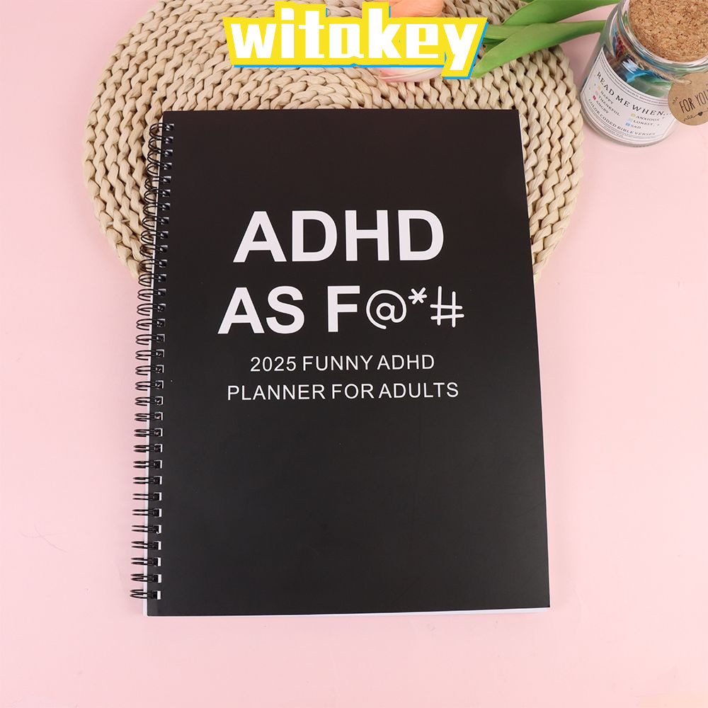 Witakey 2025 วางแผน ADHD ตลก, ของขวัญส่วนบุคคลวางแผน ADHD 2025, คุณภาพสูง 12 เดือนปฏิทินครอบครัว ...
