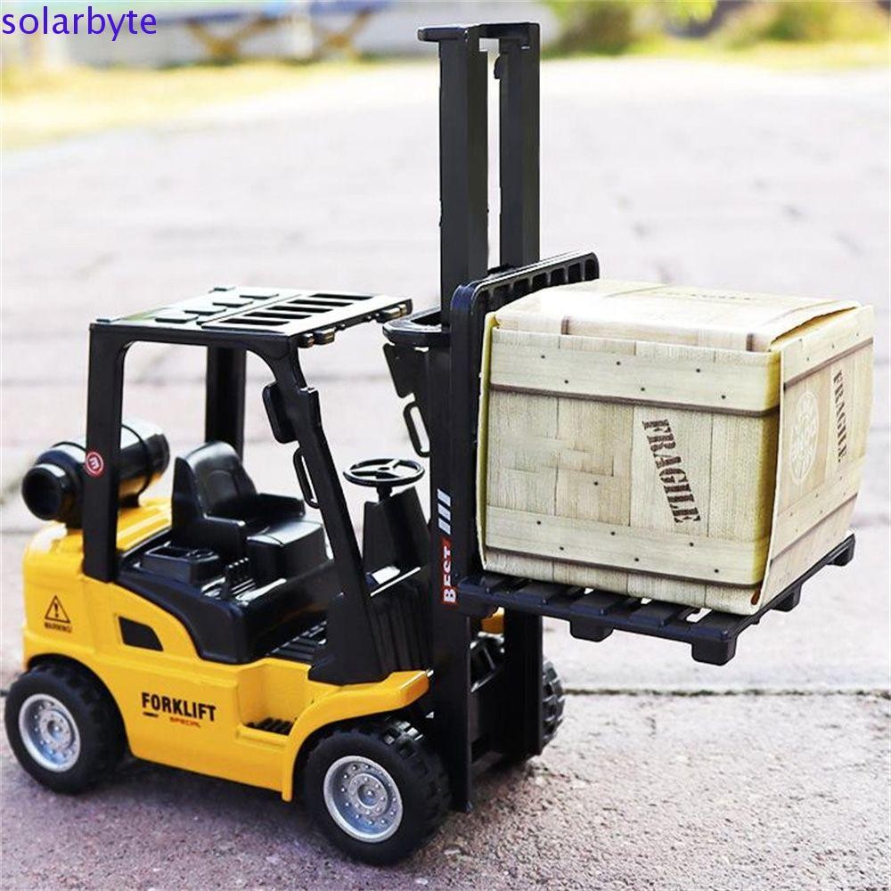 Solarbyte รถยกแรงเสียดทานของเล่นเด็กวัยหัดเดินเด็กคลาสสิกการศึกษารถของเล่นชุดยานพาหนะรุ่นรถพาเลท ...