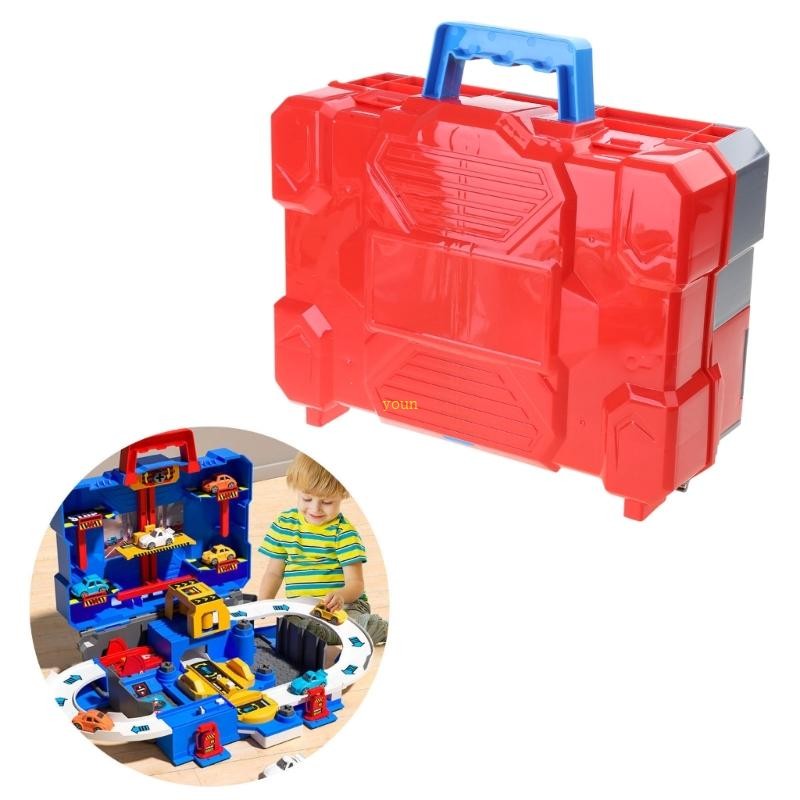 Youn City Track Car Toy สําหรับเด็ก Buildable Playset for Younger ผู้ ...