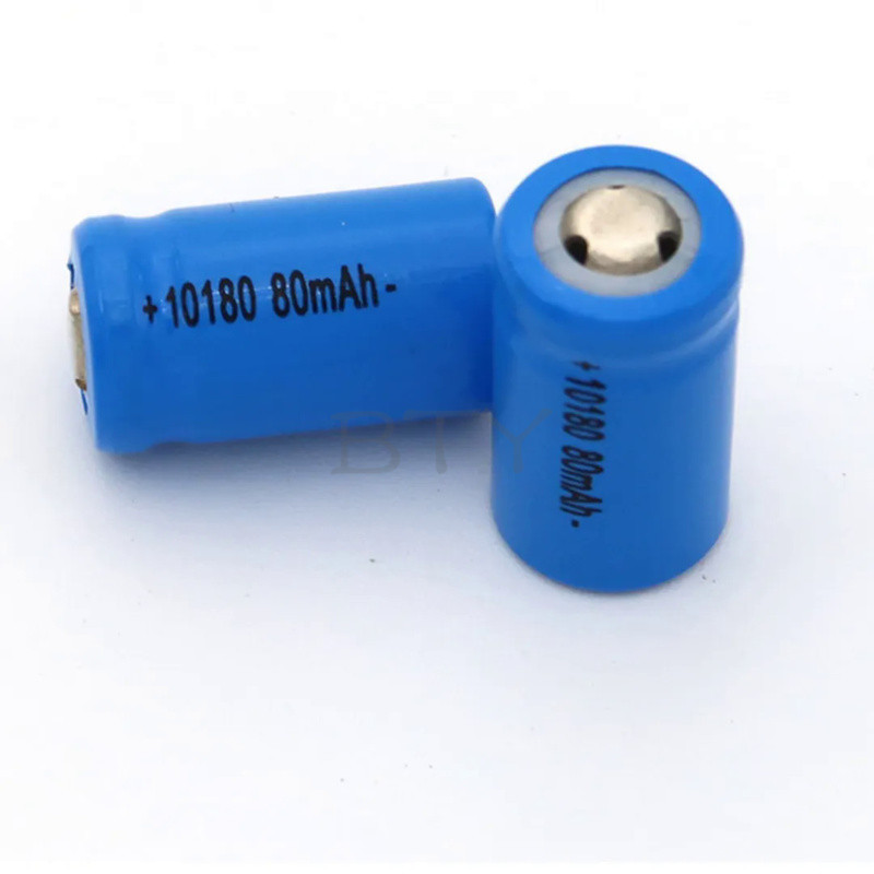 BTY 3.7V 10180 Rechargeable Charger Li-ion Battery Cell 80mAh 100mAh ...