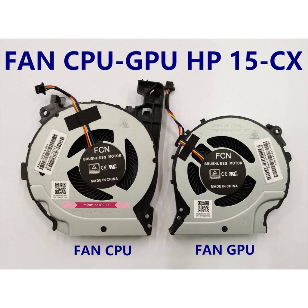 ซิงค์ระบายความร้อน HP COMPAQ FAN CPU GPU พัดลม PAVILION 15-CX FANCPU ...
