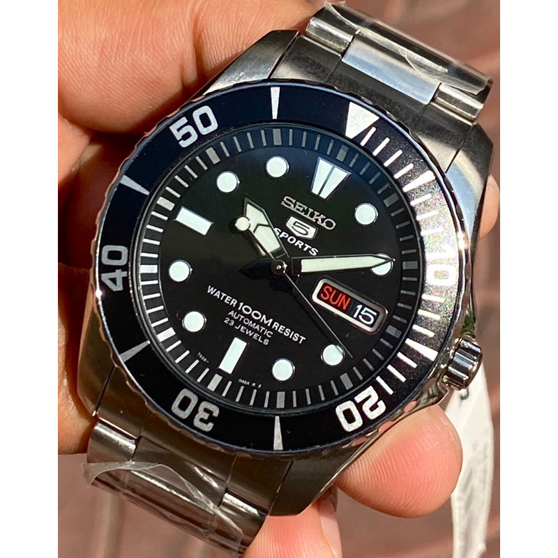 Seiko Submariner Black Automatic Diver’s 100M SNZF17K1 | Shopee Thailand