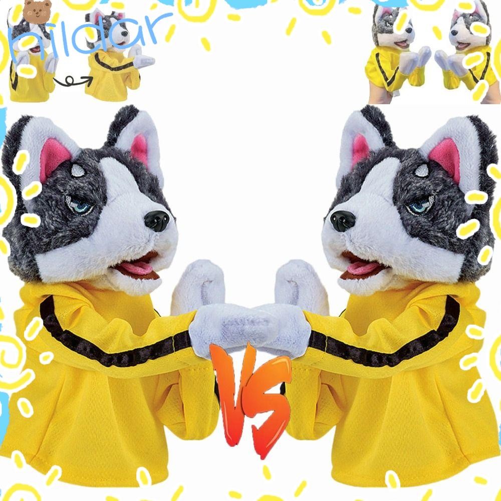 Hildar 1/2 ชิ้น Husky Vocal Hand Puppet, ของขวัญเด็ก Battle Boxing Dog ...