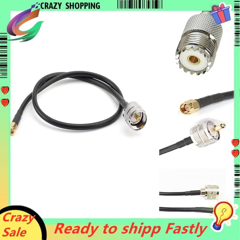 1 ชิ้น RG58 สาย UHF SO239 หญิง SMA ชาย Connector RF Coaxial ตรงสายไฟ | Shopee Thailand