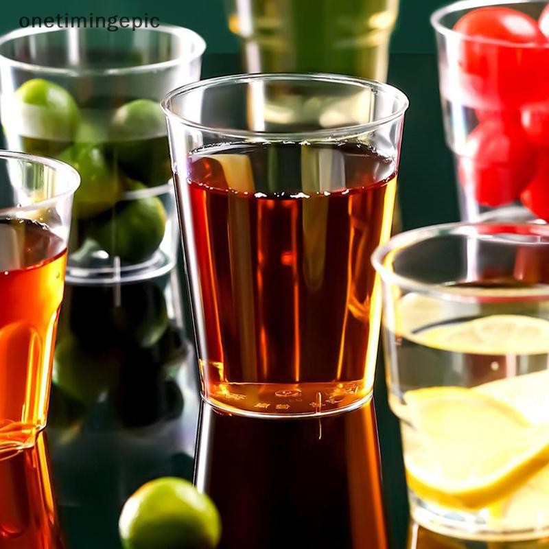 Onetimingepic 25 ชิ้นทิ้งถ้วย Hard Aviation ถ้วยน้ําถ้วยแก้วไวน์พลาสติก ...