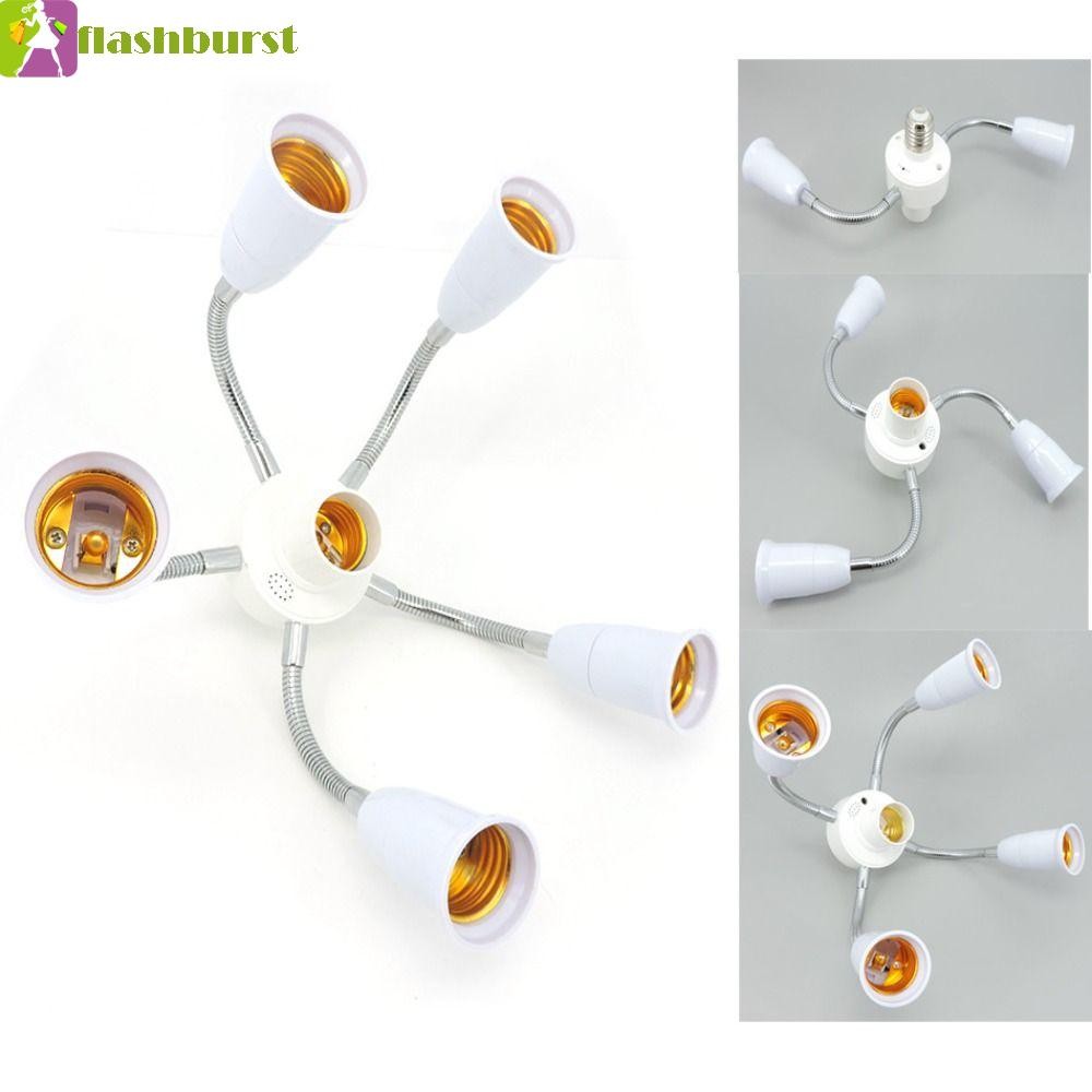 Flashburst E27 Light Socket Splitter, หลอดไฟอะแดปเตอร์ E27 ถึง E27 ผู้ถือโคมไฟ Converter, ทนทาน ...