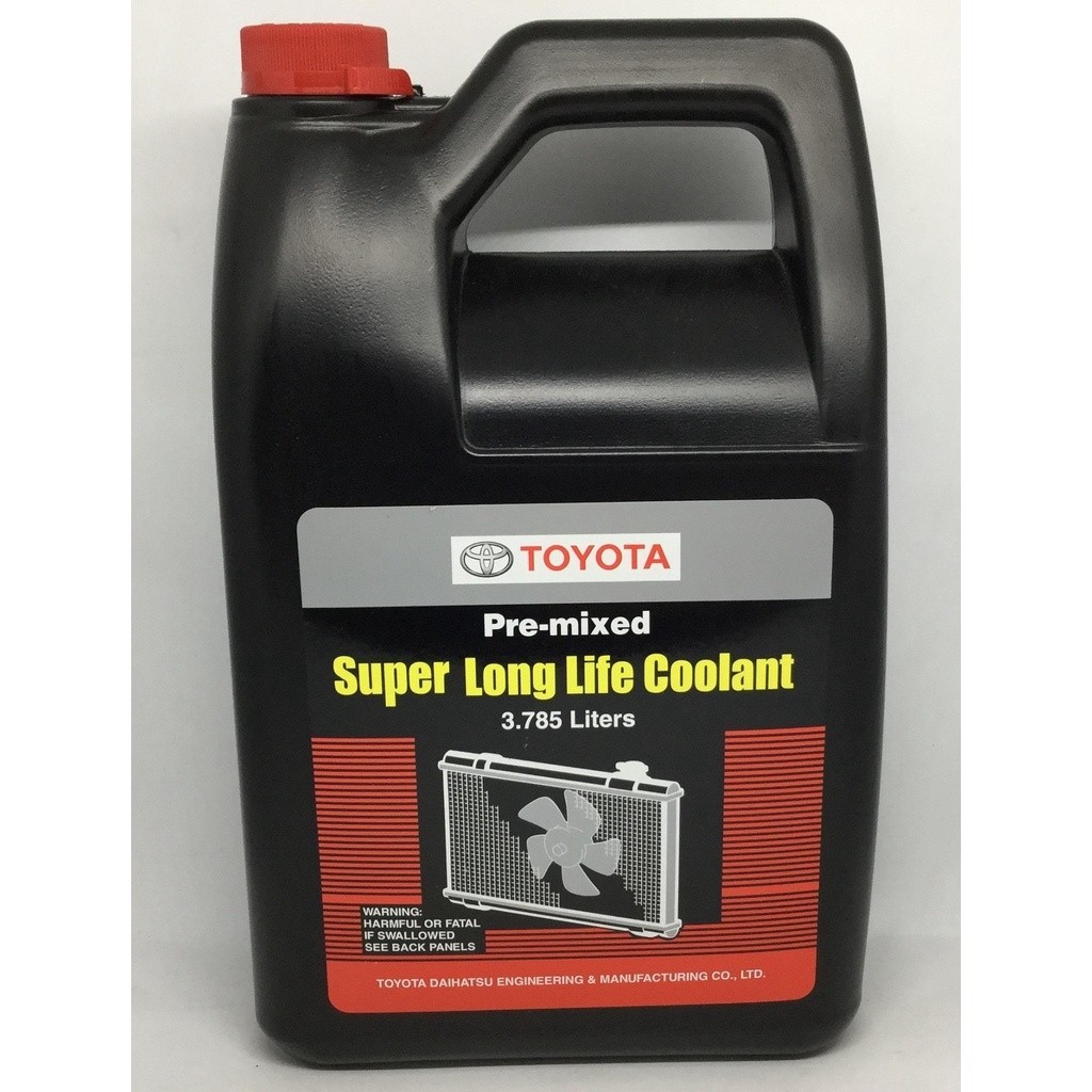 [3.785 ลิตร] TOYOTA น้ำยาเติมกันสนิมหม้อน้ำ สีชมพู Pre-mixed Super Long Life Coolant 3.785 ลิตร ...
