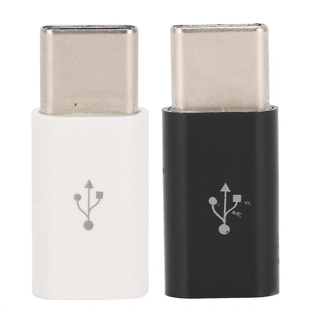 Micro USB to Type C Adapter Converter Micro-B USB-C Connector Plug and ...