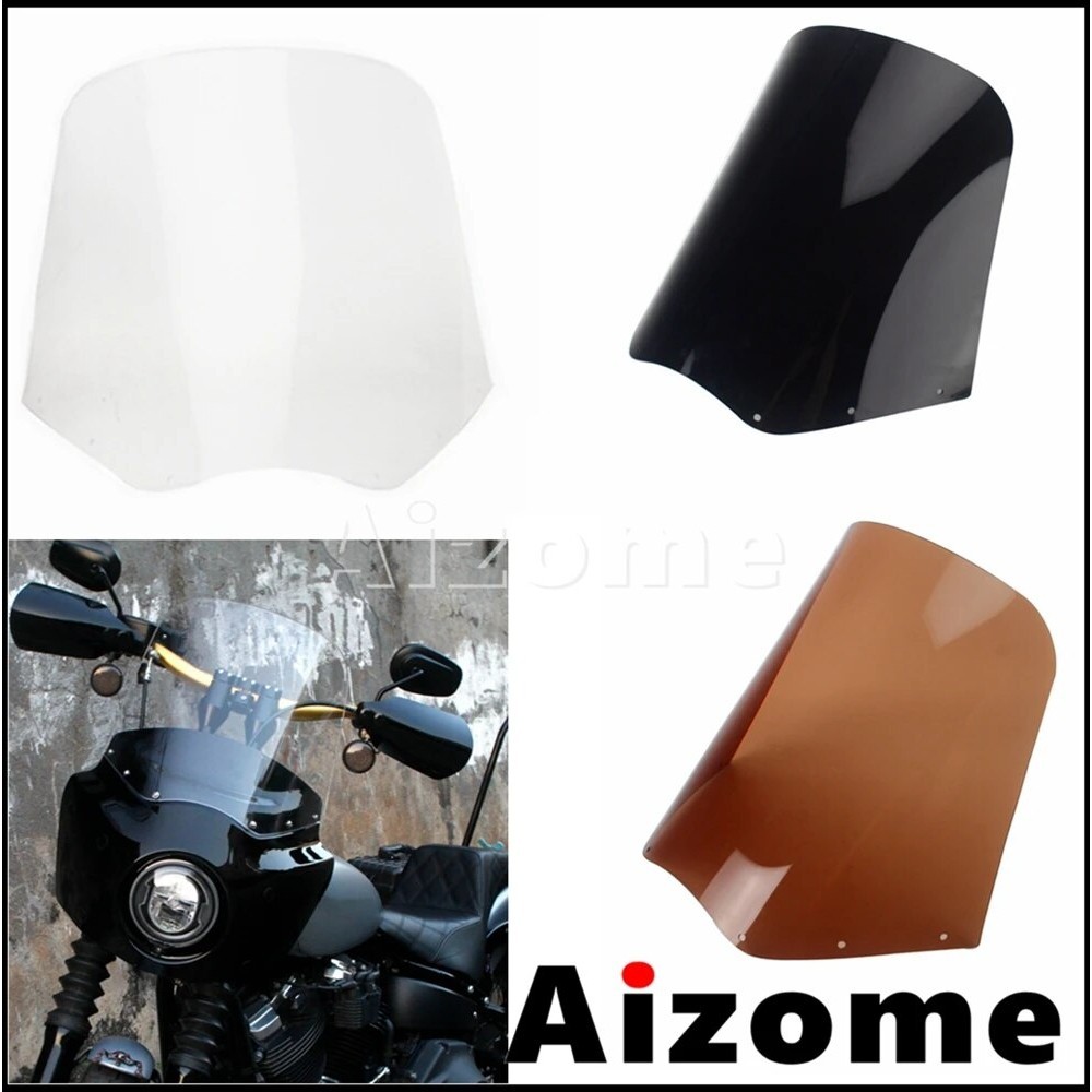 AI 3Colors 15" Windshield Headlight Fairing Wind Screen Glass Deflector ...